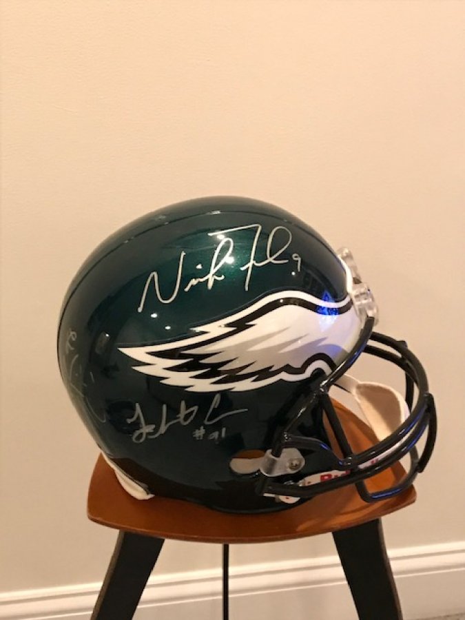 Nick Foles Autographed Eagles Helmet | Philadelphia Classifieds 19096 ...